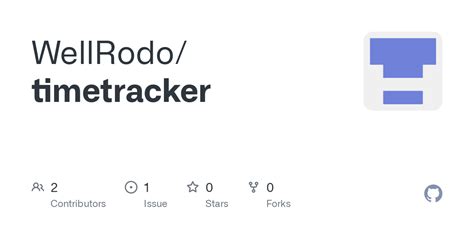 Github Wellrodo Timetracker