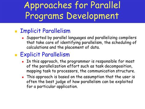 Ppt Parallel Programming Models And Paradigms Powerpoint Presentation