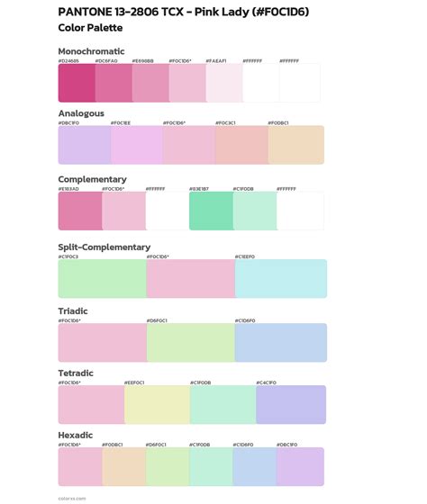 Pantone 13 2806 Tcx Pink Lady Color Palettes