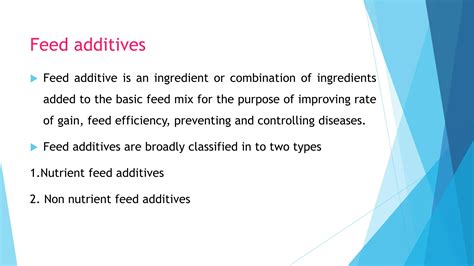 Feed Additives Classification And Examples Pptx