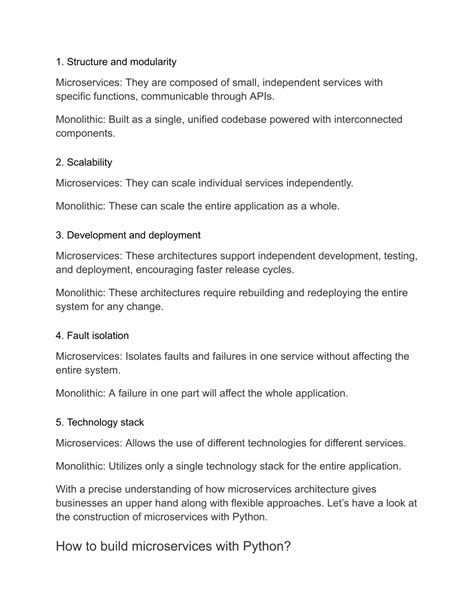 Ppt Microservices Architecture With Python Building Scalable And