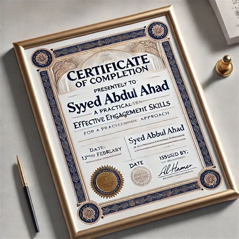 Successfully Completed A Training Session On Engagement Skills A