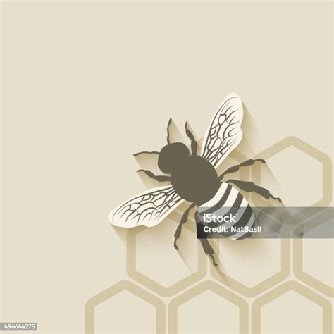 Ilustración De Bee Panal Fondo Y Más Vectores Libres De Derechos De Apis Apis Patrones