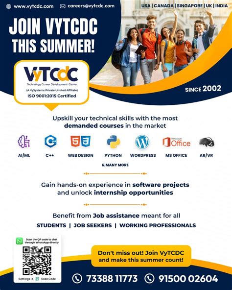 Vytcdc On Linkedin Vytcdc Summercourses Softwareskills