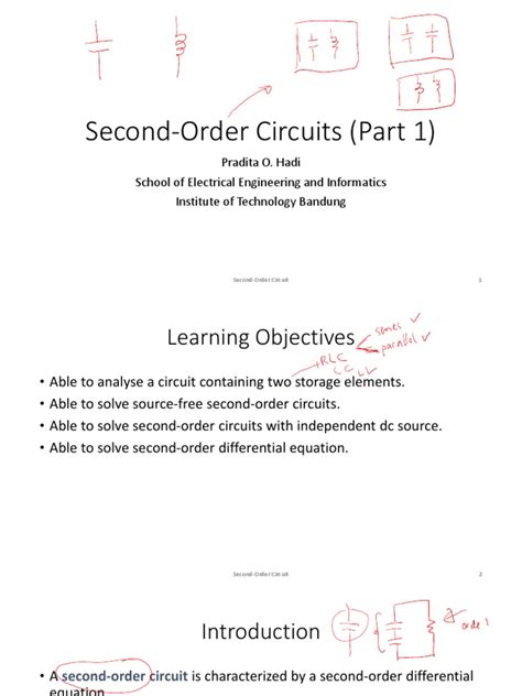11 Second-Order Circuits (Part 1) Noted | PDF | Electrical Network ...