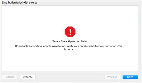 Ios No Suitable Application Records Were Foundverify Your Bundle