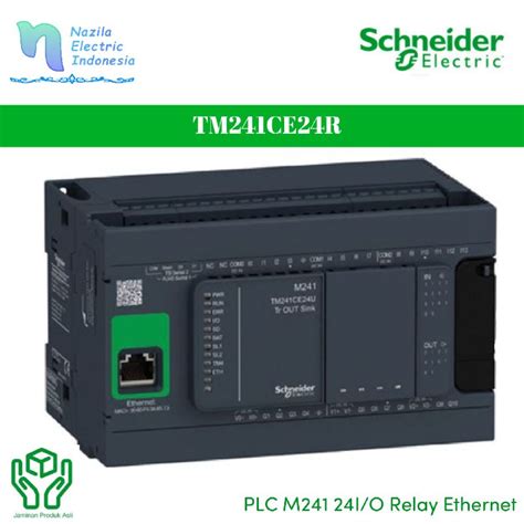 jual schneider modicon tm241ce24r plc m241 24 i o relay output original