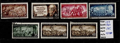 Germany Ddr 180 185 Definitive Mint And Used Europe Germany