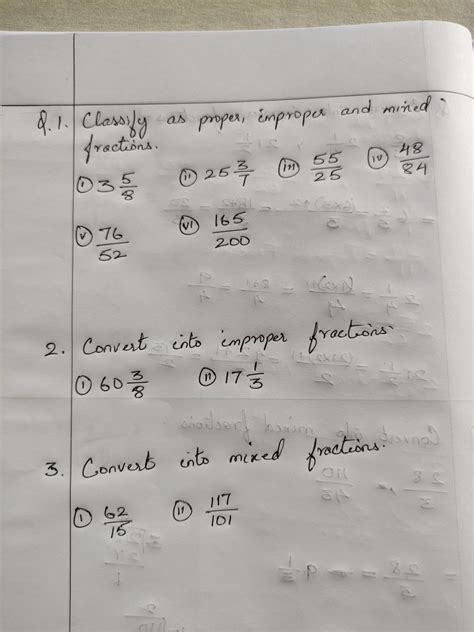 fractions maths assignment teachmint