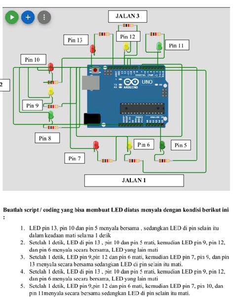 Buatlah Script Coding Yang Bisa Membuat Led Studyx