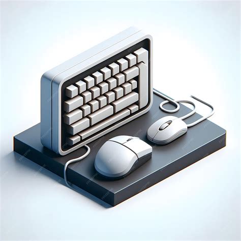 3d Icon Keyboard And Mouse Vector Image For Modern Home Office Premium Ai Generated Image