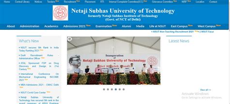netaji subhas institute of technology jobs vacancy civil website