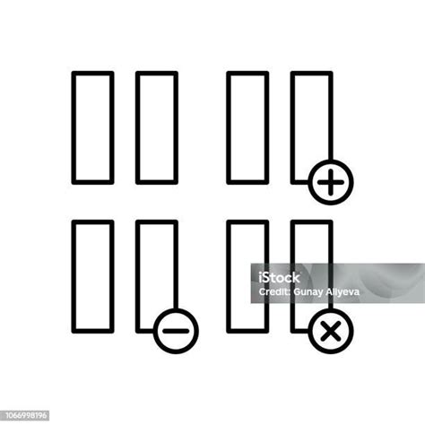일시 중지 더하기 빼기 기호 아이콘 제거 개요 버튼 아이콘의 요소입니다 웹사이트 디자인 및 개발 응용 프로그램 개발에 대 한