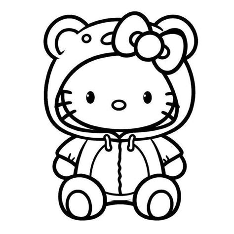 Dibujos De Hello Kitty Para Colorear 554x800
