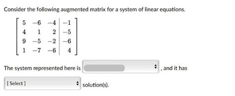 [solved] consider the following augmented matrix f solutioninn