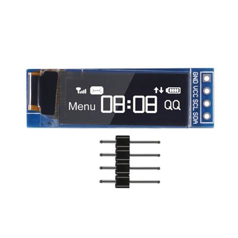 I2c Oled Display Module 091 Inch I2c Ssd1306 Oled Display Module Blue