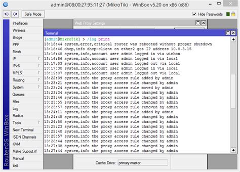 Command Untuk Melihat Log Mikrotik Mymastah