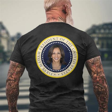 Harris First Madam President Seal Brat Prosecutor Cat Ladies Mens T