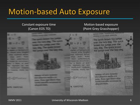 Ppt High Quality Video Denoising For Motion Based Exposure Control Powerpoint Presentation