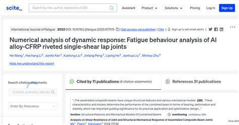 Numerical Analysis Of Dynamic Response Fatigue Behaviour Analysis Of