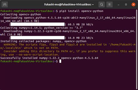 PythonLinuxにOpenCVをインストールUbuntu LTS おとといからきたいも