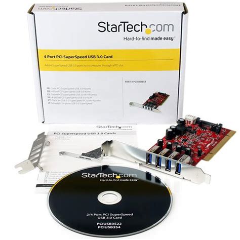 StarTech Port PCI USB Card W SATA Power PCIUSB S Mwave