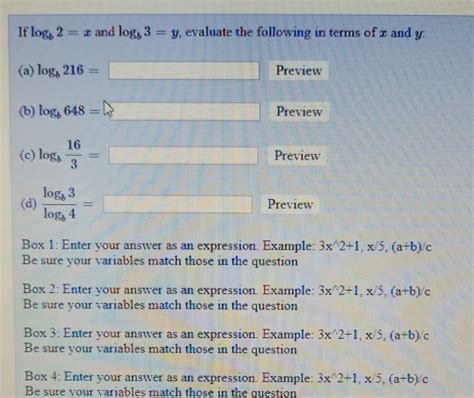 solved if logb 2 ¢ and log 3 a log 216 b log 648