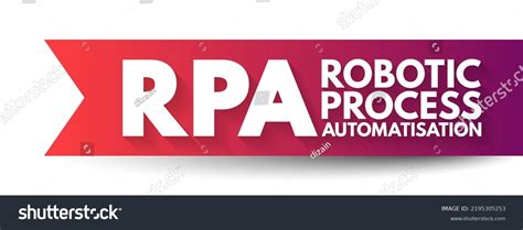 Rpa Robotic Process Automatisation Form Business Stock Vector Royalty Free 2195305253