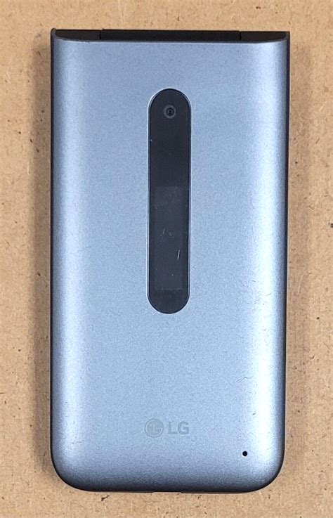 LG Classic Flip L125DL Gray And Black TracFone 4G VoLTE Smartphone Bundled EBay