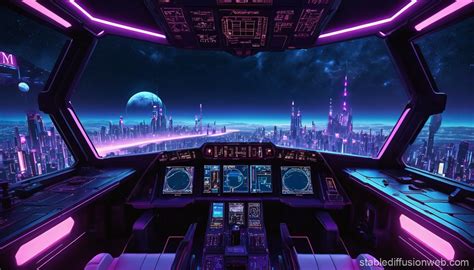 Space Reentry Cockpit View Anime Miyazaki Style Prompts Stable
