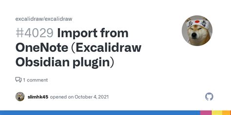 Import From Onenote Excalidraw Obsidian Plugin · Issue 4029 · Excalidrawexcalidraw · Github