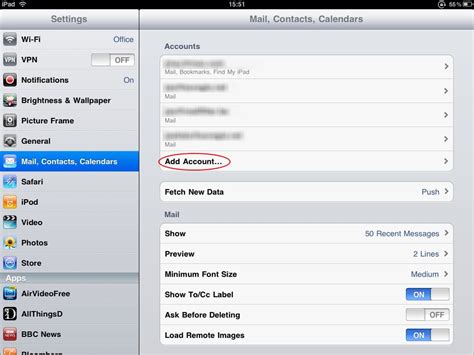 IPad Email Setup Euregio Net AG