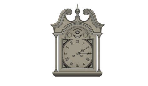 obj file detailed clock・3d print model to download・cults