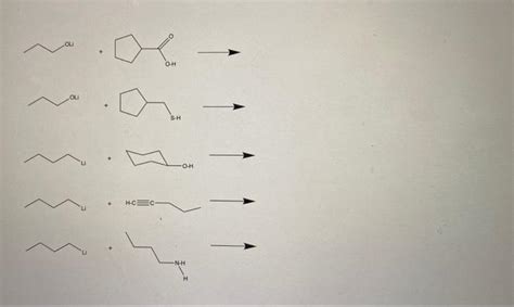 Solved Write The Products Of The Following Reactions