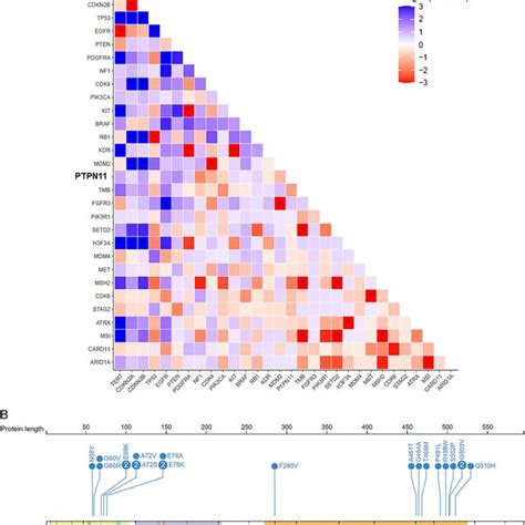 A Heat Map Demonstrating Mutually Exclusive Or Co Occurring
