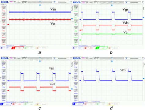 Experimental Results In Step‐down Mode Time 5 µsdiv A Input‐ And