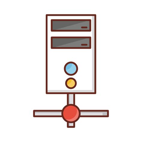 Cpu Tower Generic Outline Color Icon