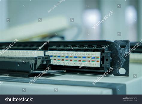 Female Rj Patch Panel Close Stock Photo Shutterstock