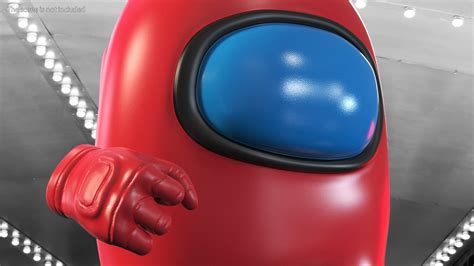 Red Among Us Character Running 3d Turbosquid 2003933