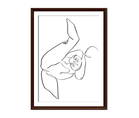 Nude Line Drawing Erotic Line Art Nude Prints Erotic Printable Sex Scene Drawing One Line Art
