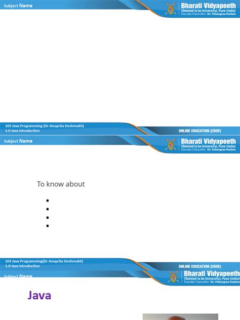 Merged Ppt Of Java Programming Language Pdf Control Flow Process