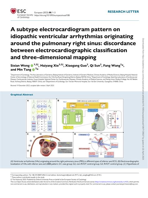 Pdf A Subtype Electrocardiogram Pattern On Idiopathic Ventricular Arrhythmias Originating