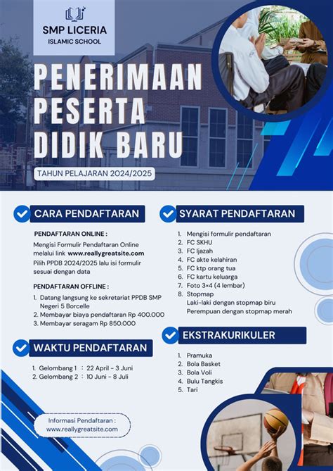 Gratis Desain Contoh Ppdb Canva