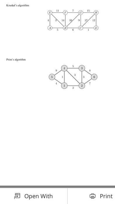 Solved For Each Of The Folowing Graphs Find And Draw The