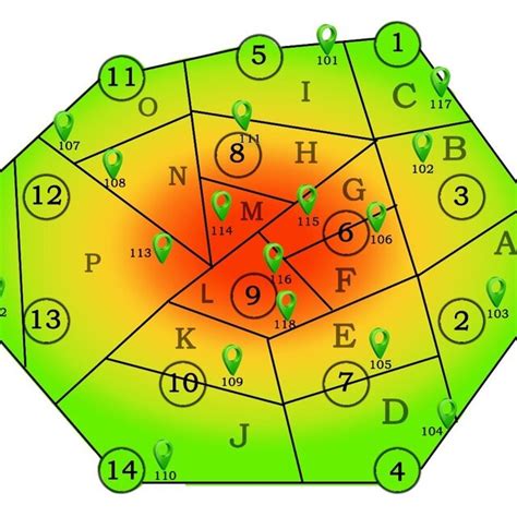 Color Coded City Zones With Grid S Transformer Loads Being Read Time