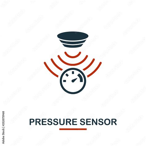 Pressure Sensor Icon From Sensors Icons Collection Creative Two Colors Design Symbol Pressure
