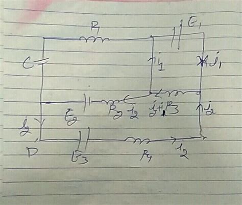 in the given circuit e1 6v e2 2v e3 3v r1 6Ω r2 2Ω r3