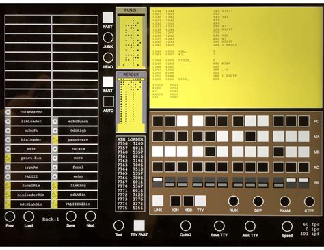 Micro Pdp8 And Pdp 8 Emulator With Blinkenlights And Teletype Sound