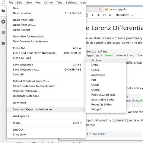Exporting Notebooks JupyterLab 4 5 0a1 Documentation