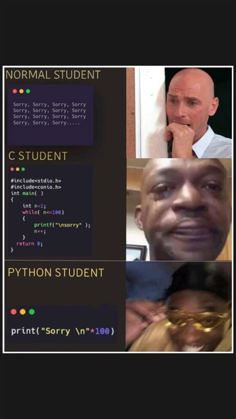 Teacher Write Sorry 100 Times 👉 Normal Student Vs C Programmer Vs
